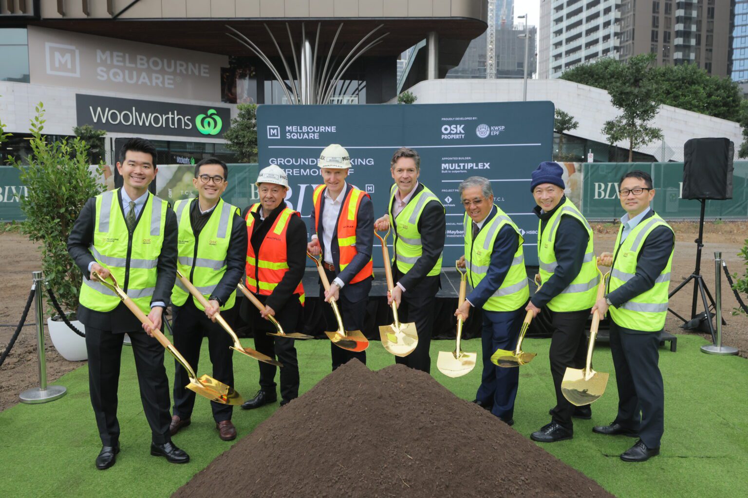 OSK Property and Multiplex break ground at BLVD, Melbourne Square ...